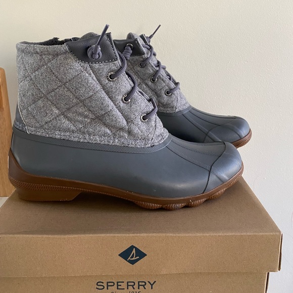 Sperry | Shoes | New In Box Sperry Grey Wool Duck Boot Size 85 | Poshmark